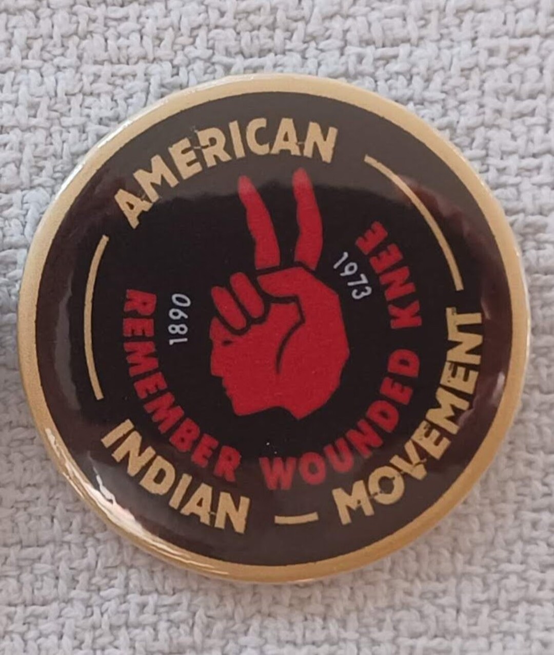 2-pack 2.25" AIM Remember Wounded Knee Pins - Etsy