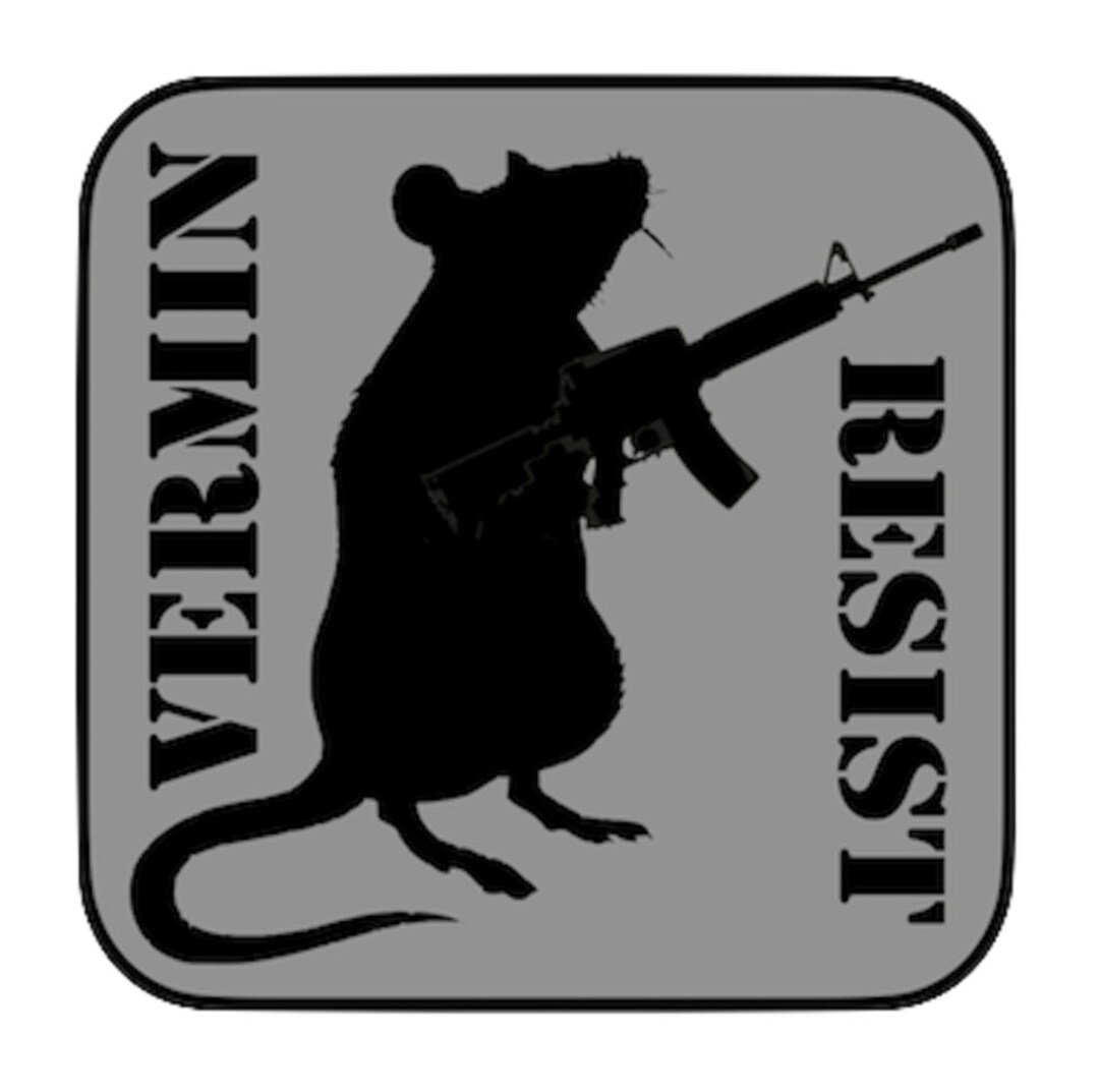 VERMIN Resist 4"x4" Weatherproof Sticker - Etsy