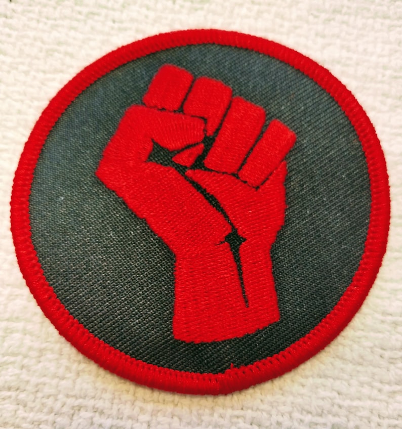 3" Red Fist Resistance Iron On/sew on PATCH - Etsy