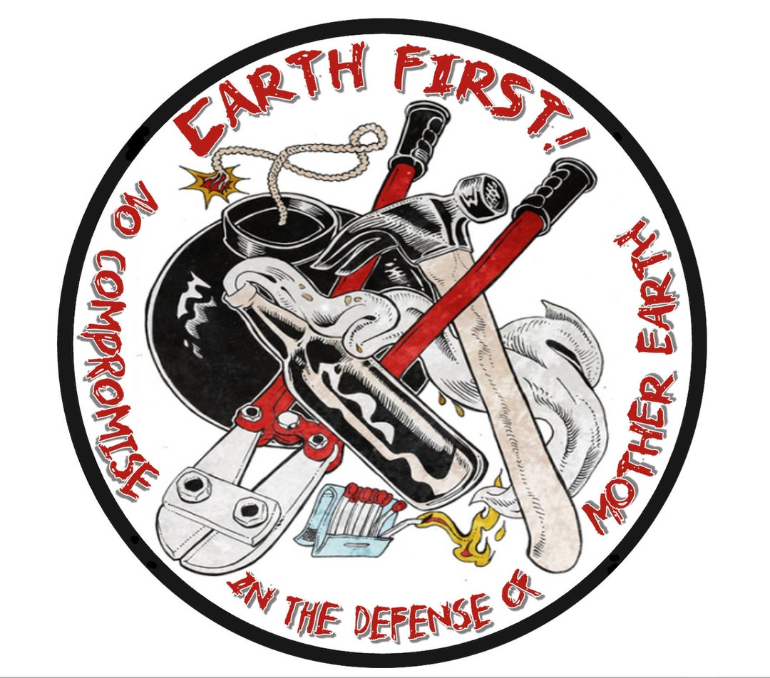 3.5" EARTH FIRST Sticker - Etsy