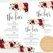 Printable Bar Menu Sign The Bar Sign Wedding Bar Menu | Etsy