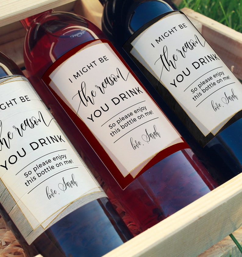 Wine Bottle Label Template Gift for Boss Bosses Day Gift - Etsy