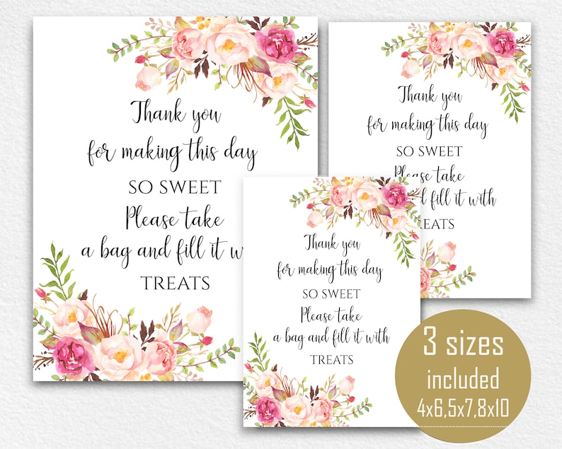 Candy Buffet Sign Printable Candy Bar Sign Sweets Table Candy - Etsy