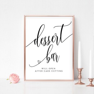 Dessert Bar Sign, Printable Dessert Sign, Dessert Table Sign, Dessert ...