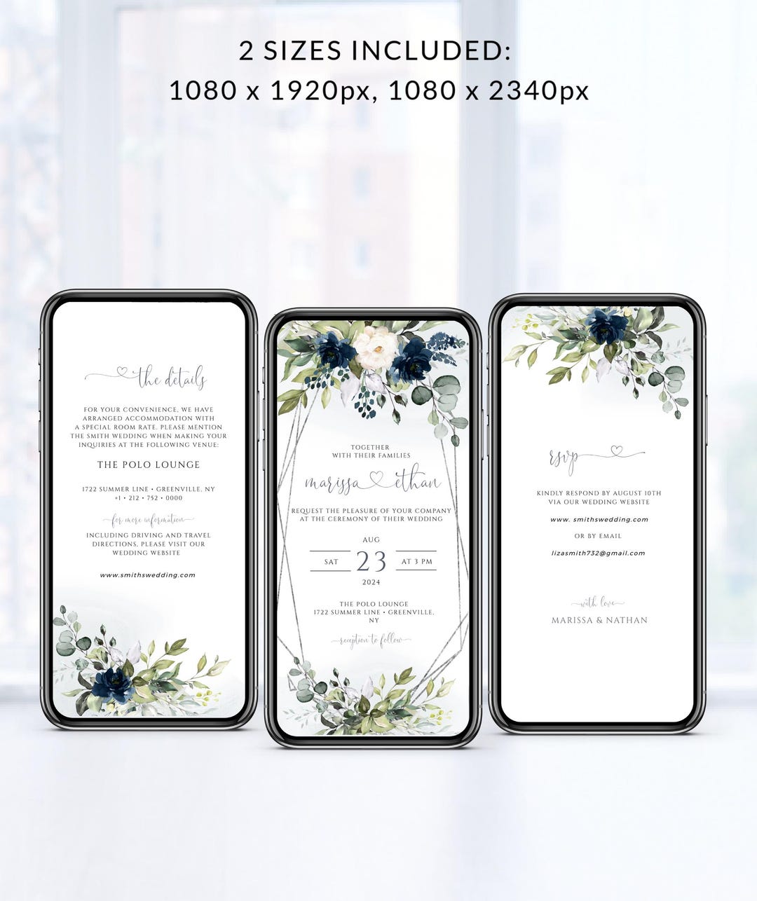 Electronic Wedding Invitation, Eco-friendly E-invite, Email RSVP and ...