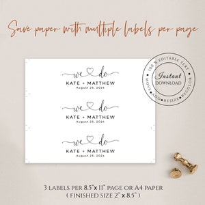 Romantic Wedding Water Bottle Label, Printable Wedding Water Bottle ...