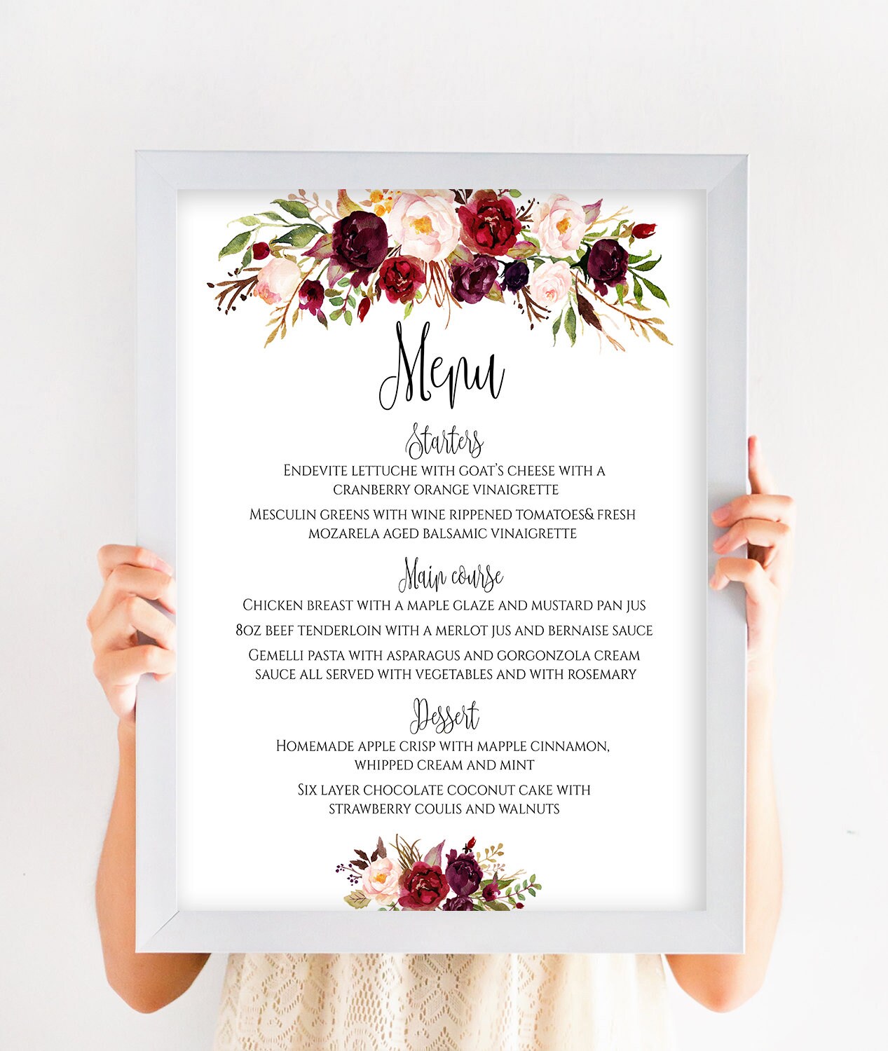 Wedding Menu Sign Wedding Menu Board Dinner Menu Wedding | Etsy