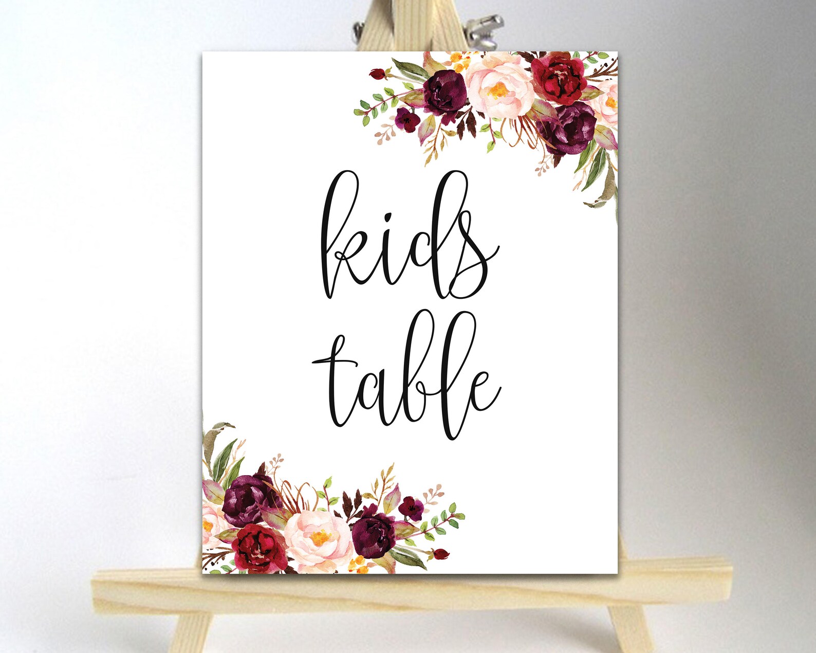 Kids Table Sign Kids Table Wedding Kids Wedding Table Sign for | Etsy