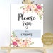 Printable Please Sign Template Please Sign Our Canvas, Guestbook, Globe ...
