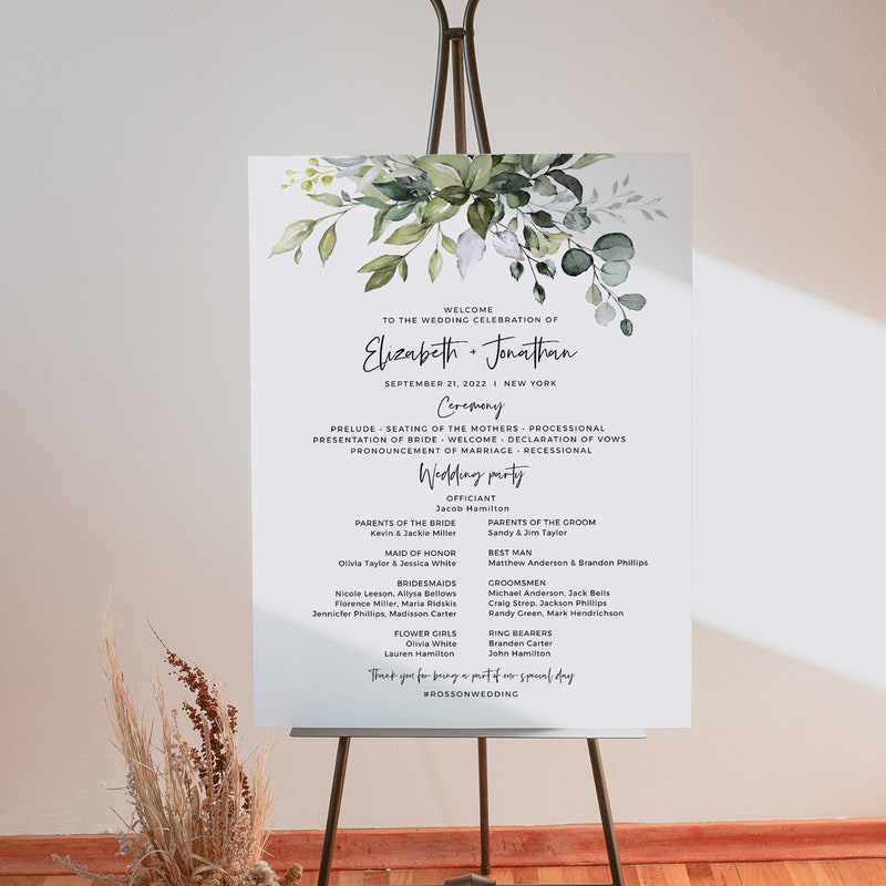 Wedding Programs Sign - Etsy