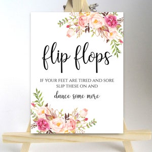 Flip Flops Printable Flip Flops Sign Dancing Shoes Printable Dancing ...
