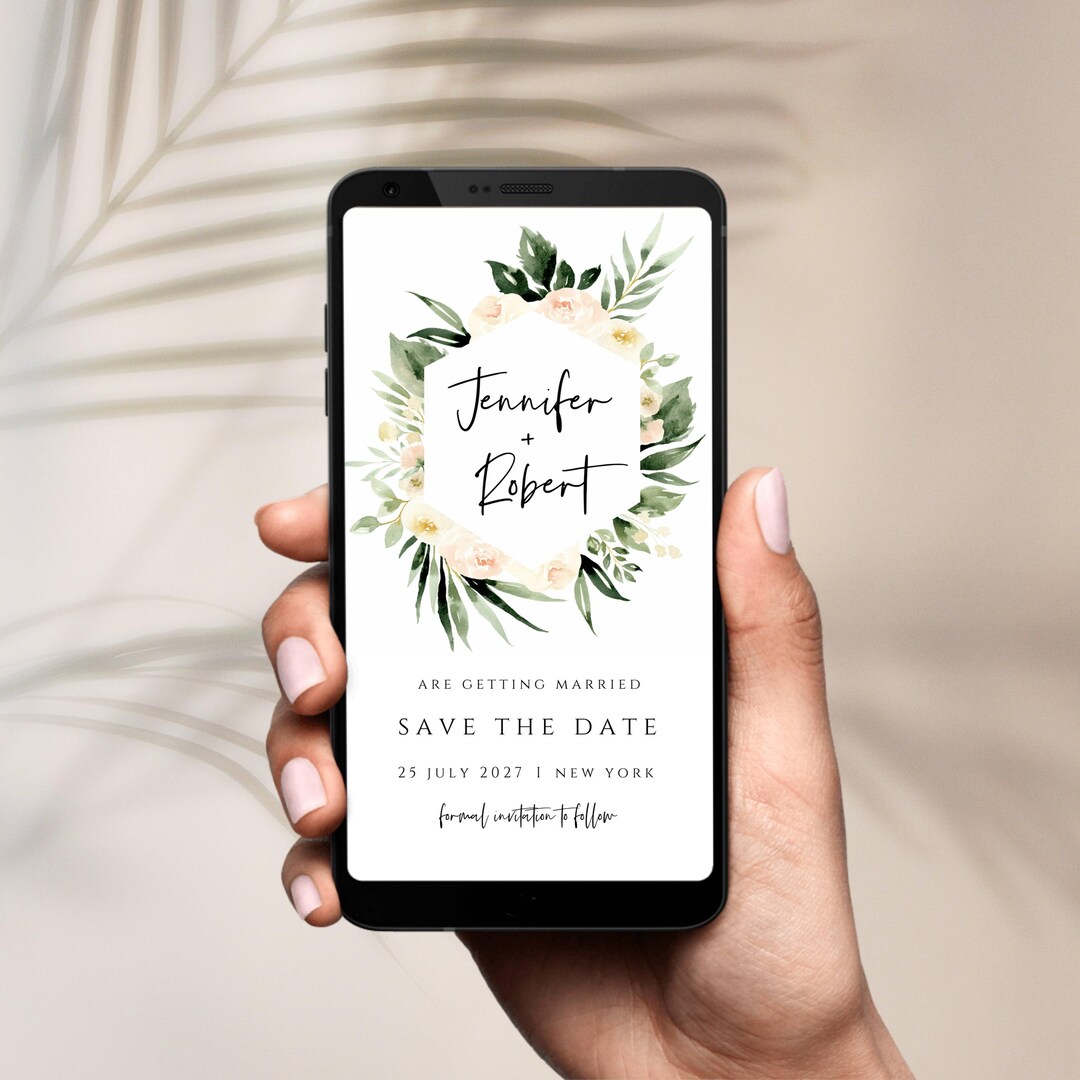 Save the Date Electronic Invitation, Phone Save the Dates Ecard ...