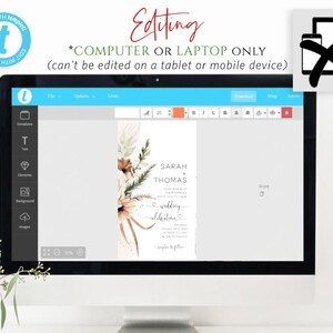 Digital Wedding Invitation, Electronic Wedding Invitation, Wedding ...