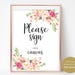 Printable Please Sign Template Please Sign Our Canvas, Guestbook, Globe ...