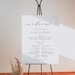 Wedding Program Sign Template Custom Wedding Party Ceremony Sign ...