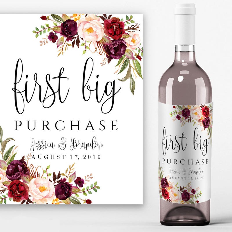 Milestone Wine Label - Etsy