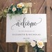 Calligraphy Wedding Welcome Sign, Printable Welcome to Our Wedding ...