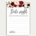Date Night Cards Date Night Ideas Date Jar Wedding Advice Card Marriage ...