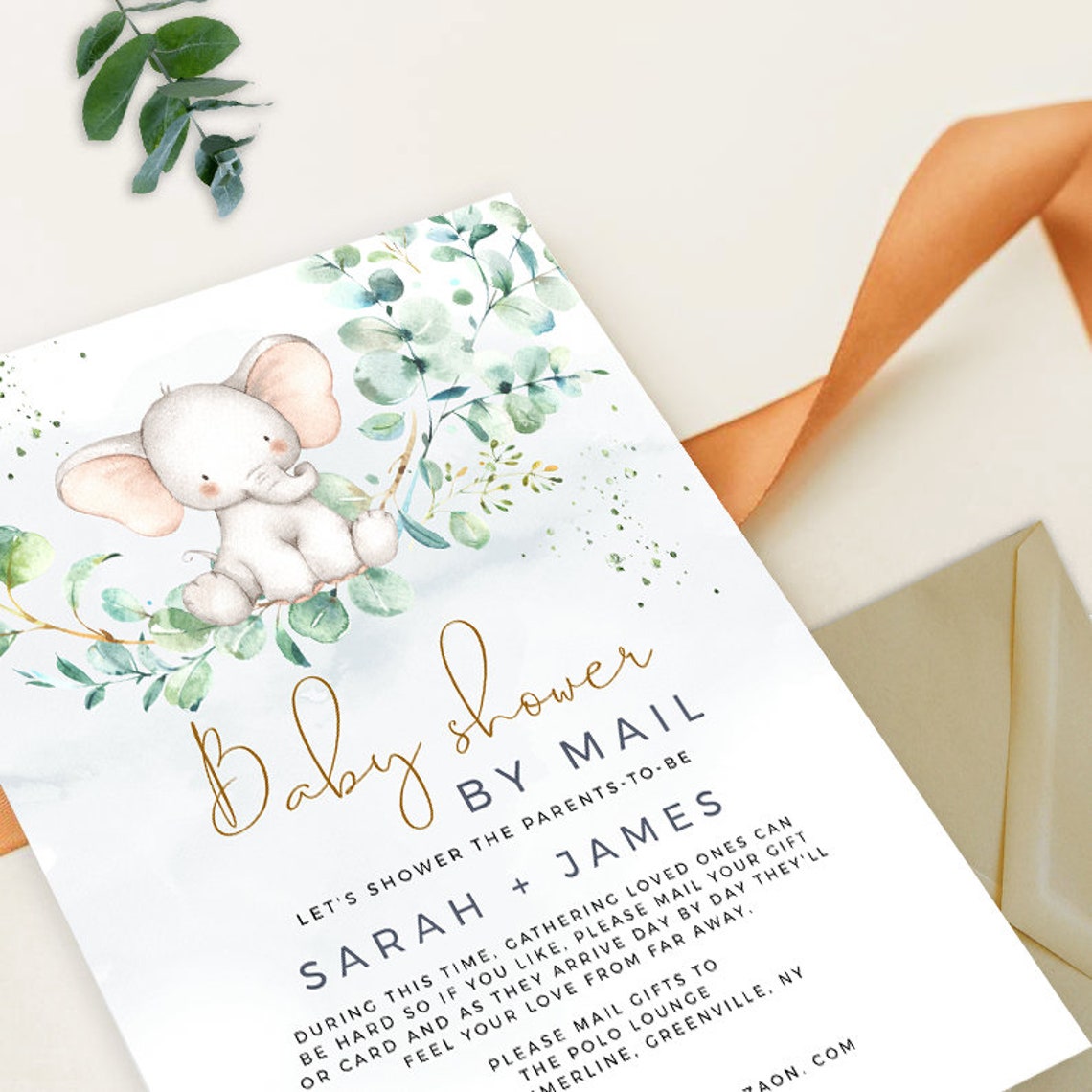 Baby Shower by Mail Template Social Distancing Baby Shower - Etsy