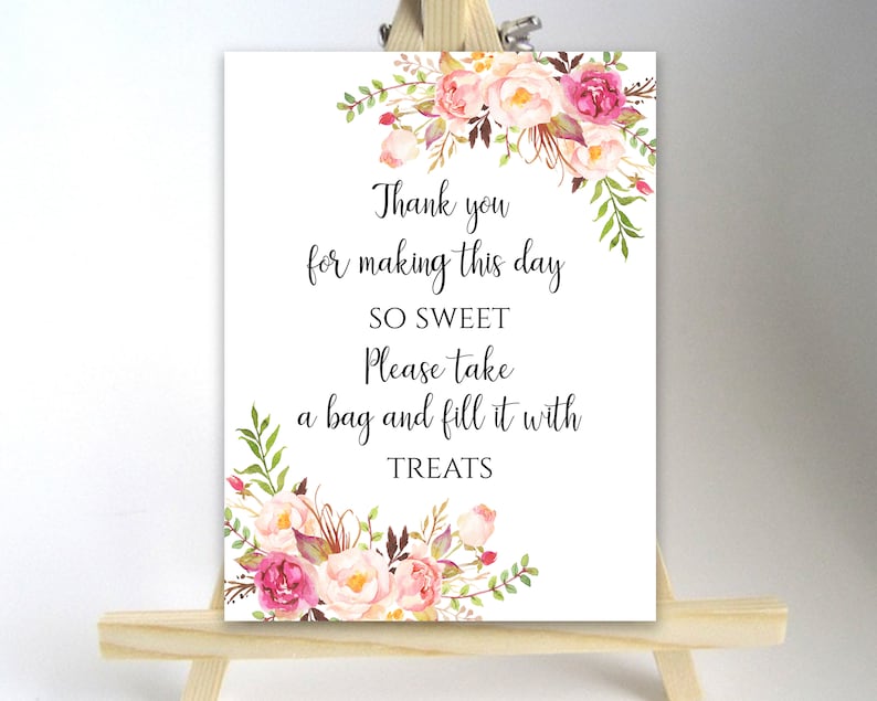 Candy Buffet Sign Printable Candy Bar Sign Sweets Table Candy - Etsy