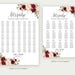 Large Seating Chart Template 5 Sizes up to 350 Editable - Etsy