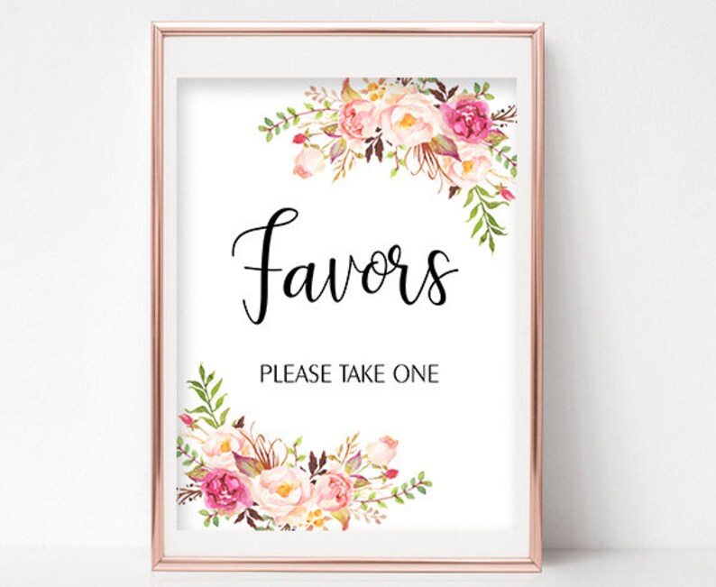 Favors Please Take One Favors Sign Favors Printable Wedding - Etsy