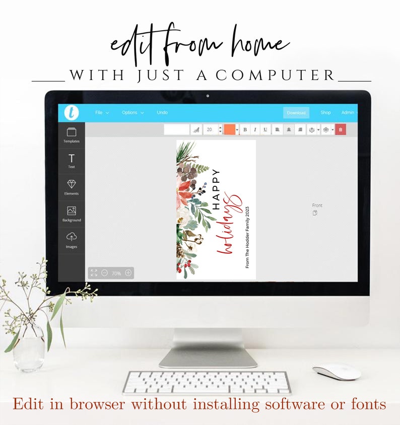 Editable Christmas Tag Template | Printable Gift Tags | Holiday Tag ...