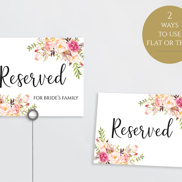 Reserved Sign - Etsy