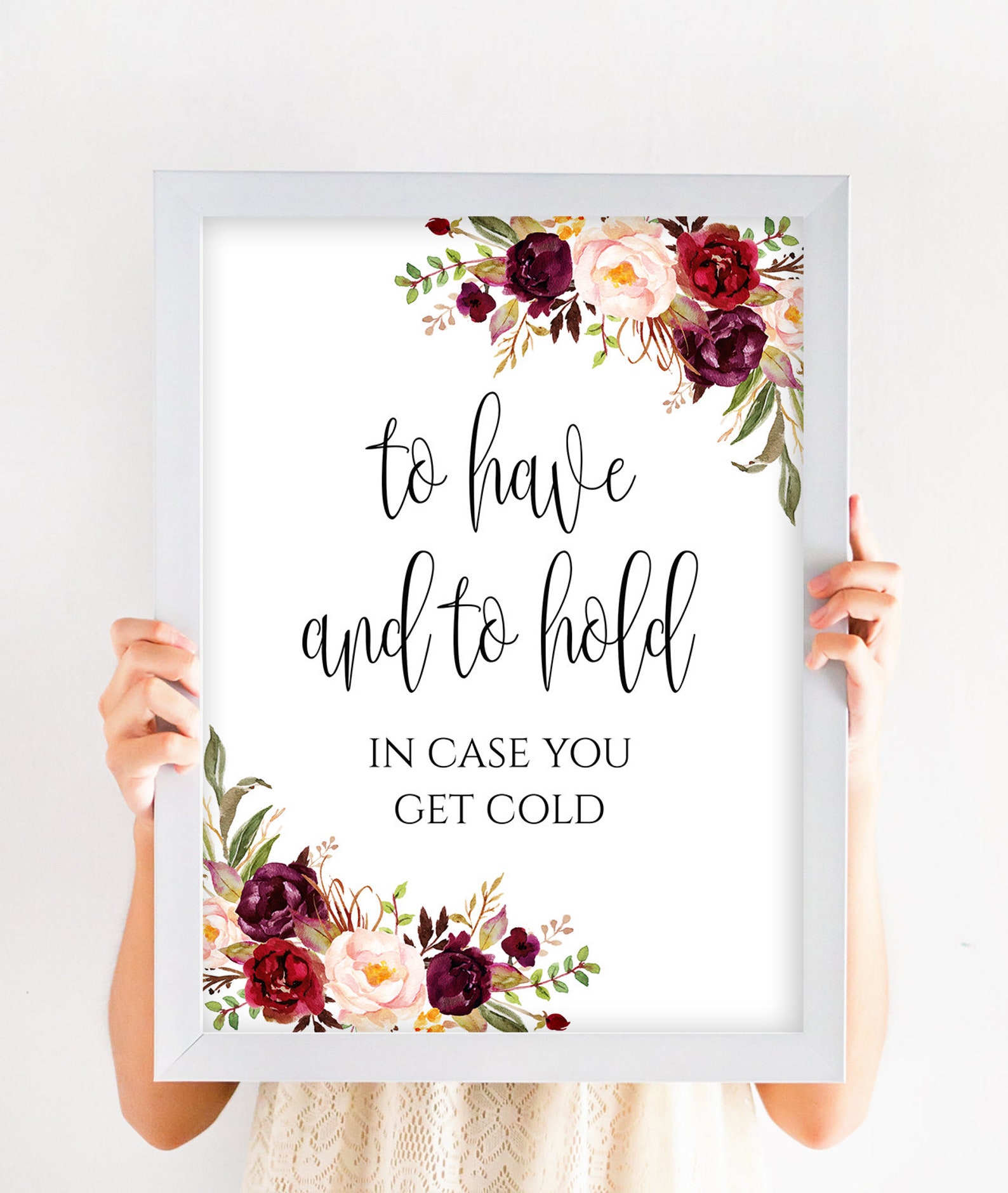 To Have and to Hold Sign Printable Outdoor Wedding Signs | Etsy