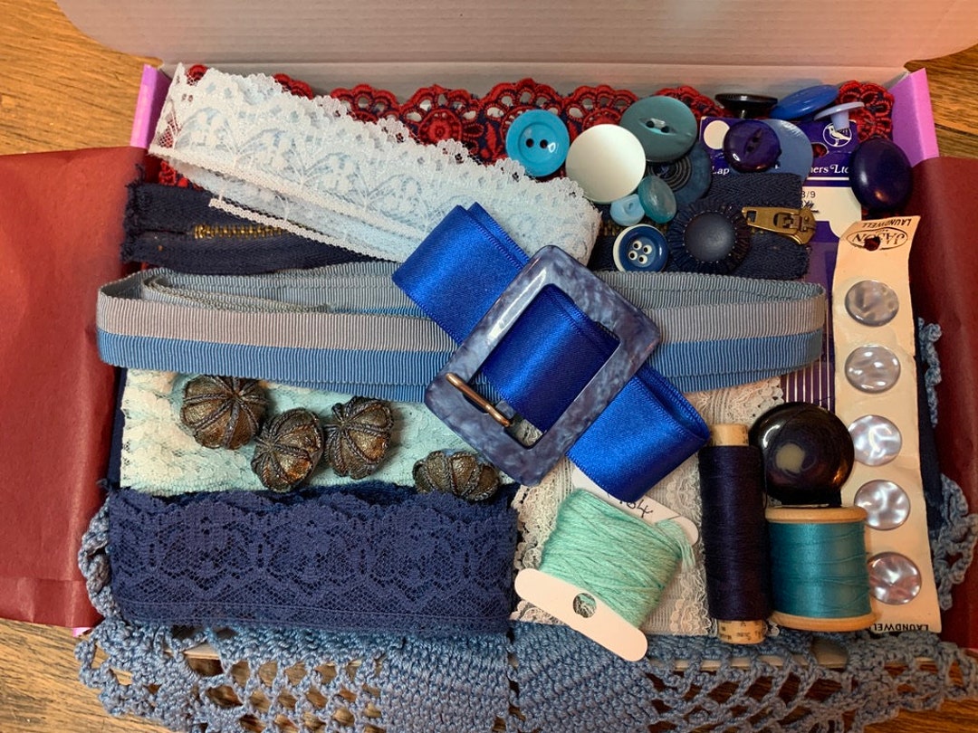 Vintage Blues - Haberdashery Gift Set - Etsy UK