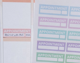 Appointment Labels // Black and White Collection set of 30 - Etsy