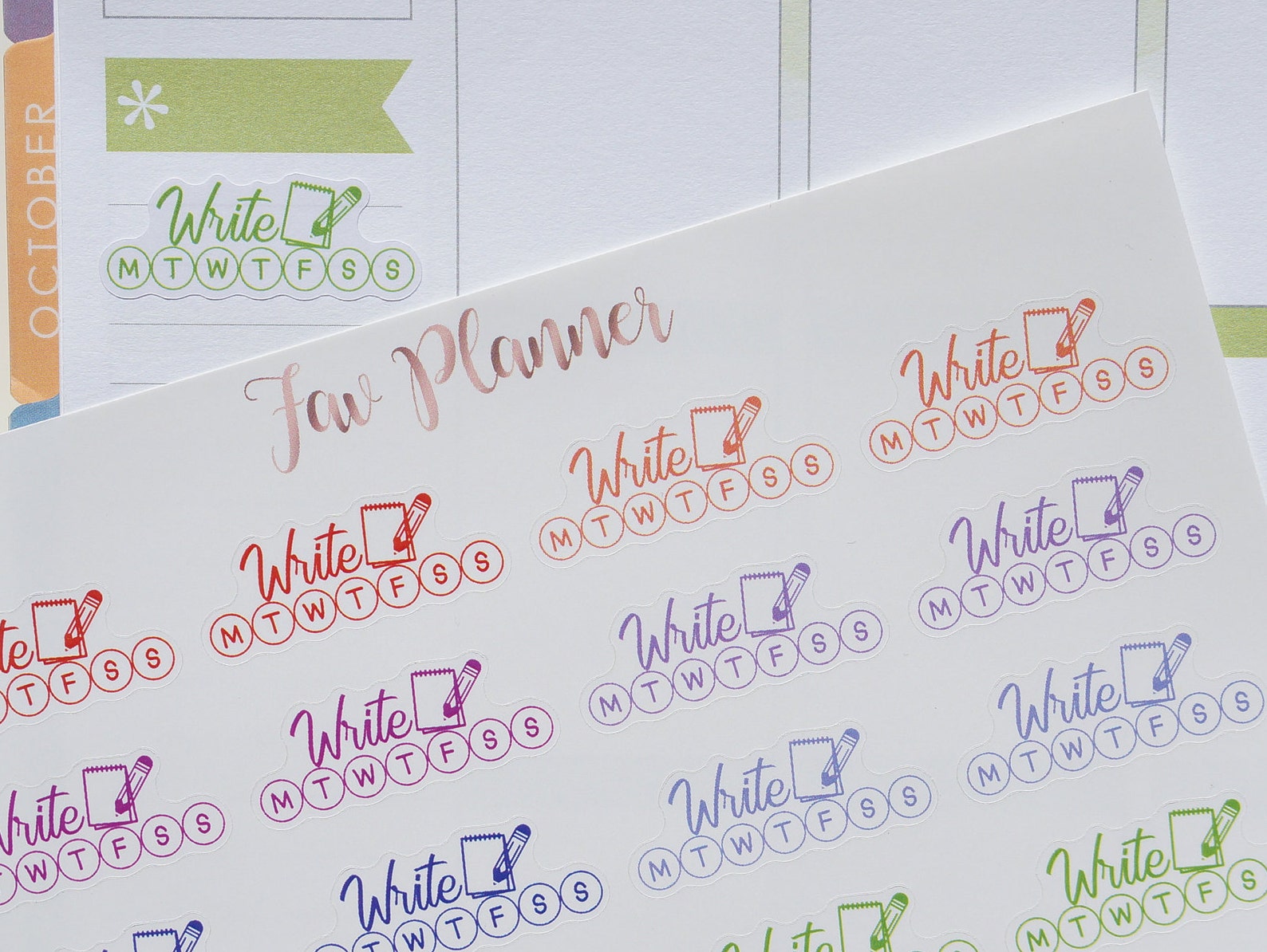 20 Write Habit Tracker Stickers // Planner Stickers for Erin - Etsy