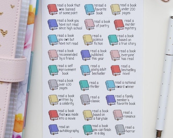 Summer Reading Challenge Stickers set of 28 Item 454 - Etsy