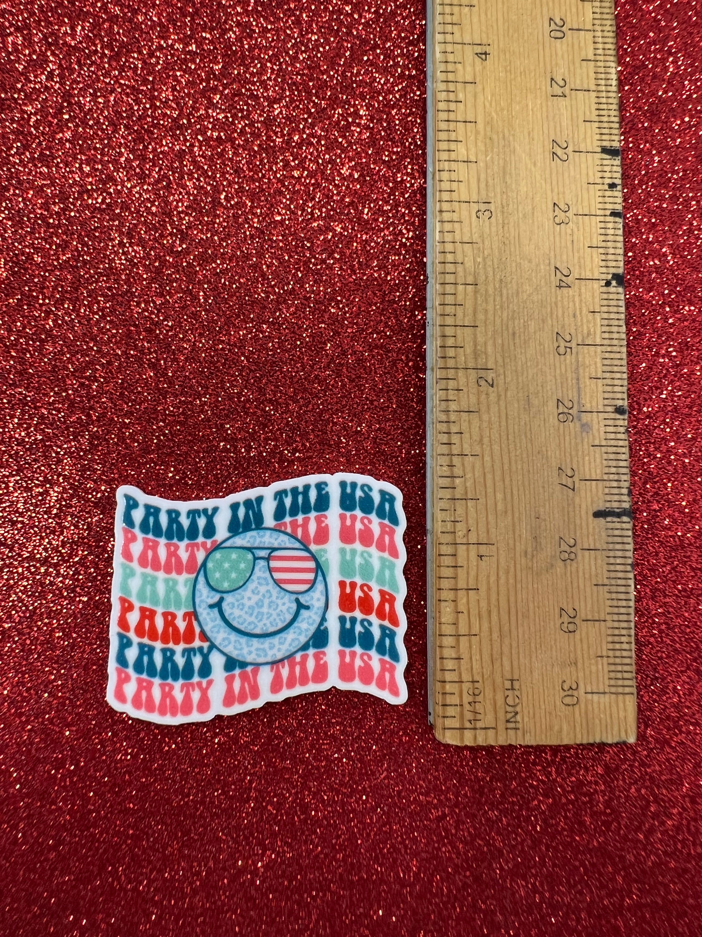 5pc. I Heart USA Flag Resin Planar Flatbacks, Cabochon, Charm, Bow ...