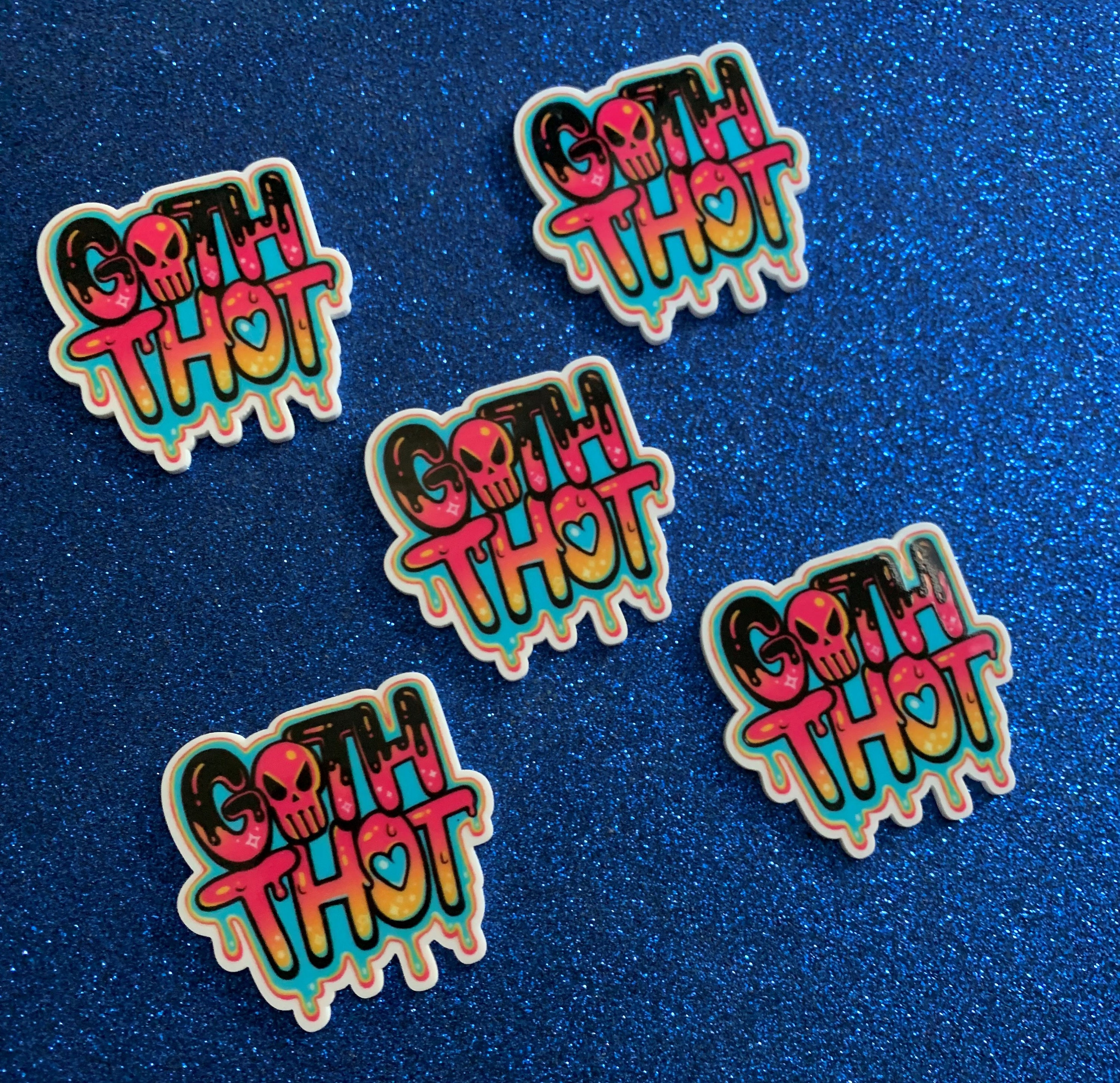 5pc Goth Thot, A Big Booty Girl, Living Dead Girl, Planar Flatback ...