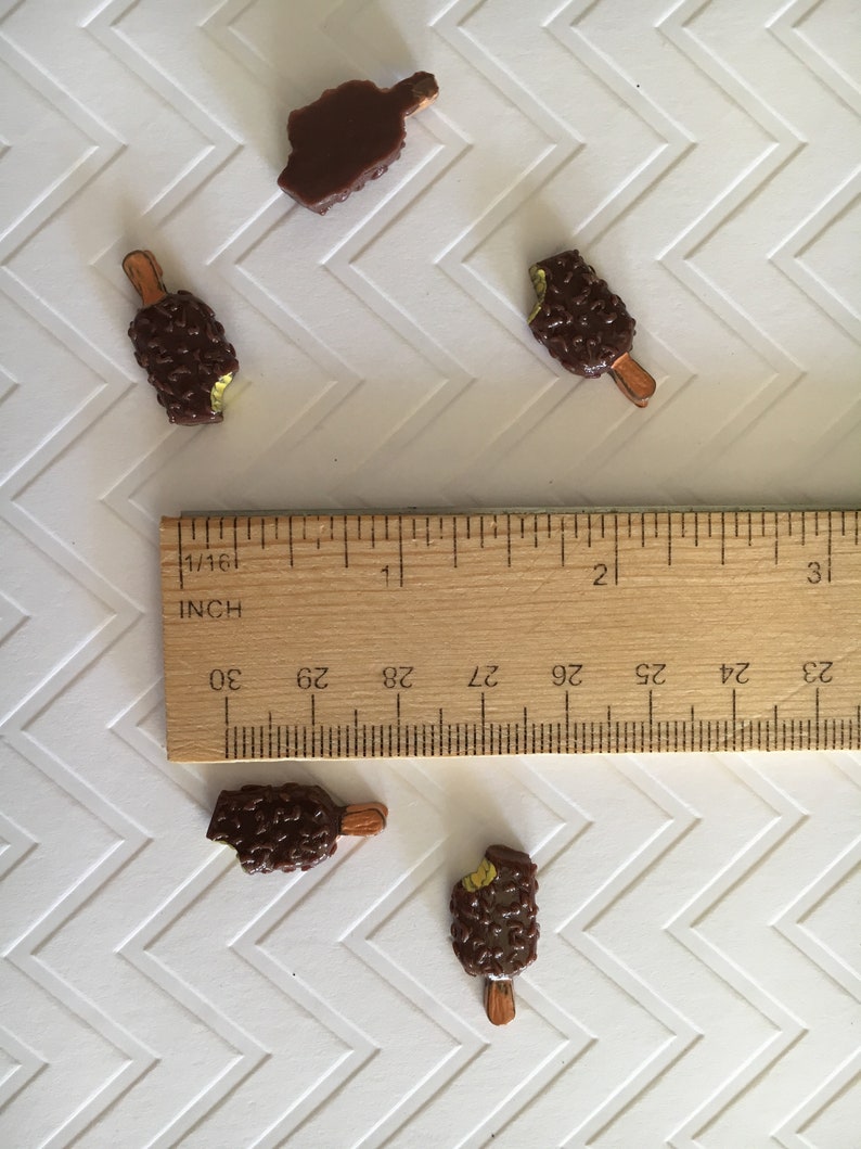 15pc. Micro Miniature Chocolate Ice Cream Cabochon Resin | Etsy