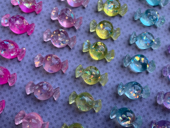 20pc. Miniature Kawaii Glitter Candy Confetti Faux Candy | Etsy