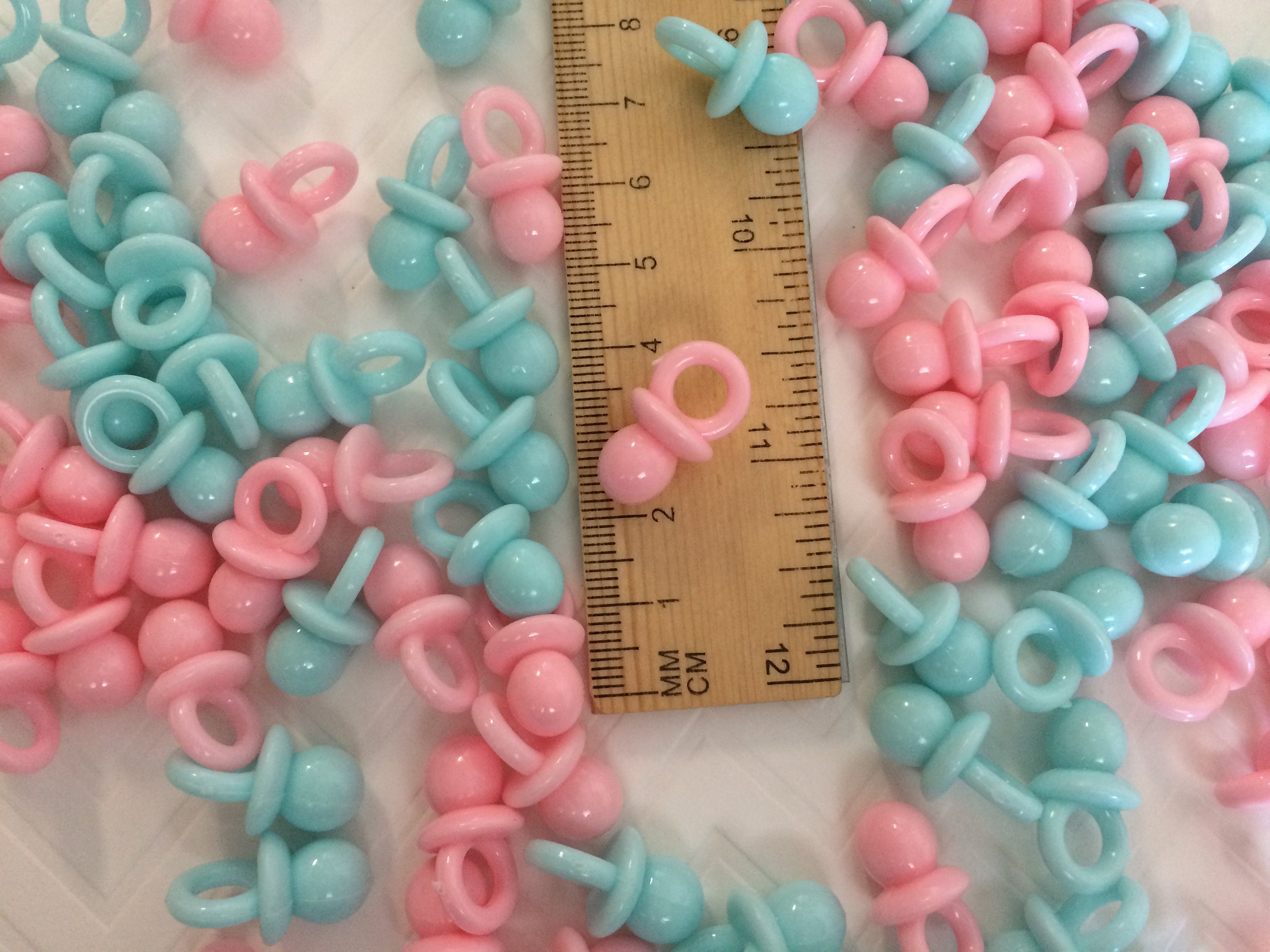 16pc. Pink and Blue Baby Pacifiers Resin Cabochon Charm - Etsy