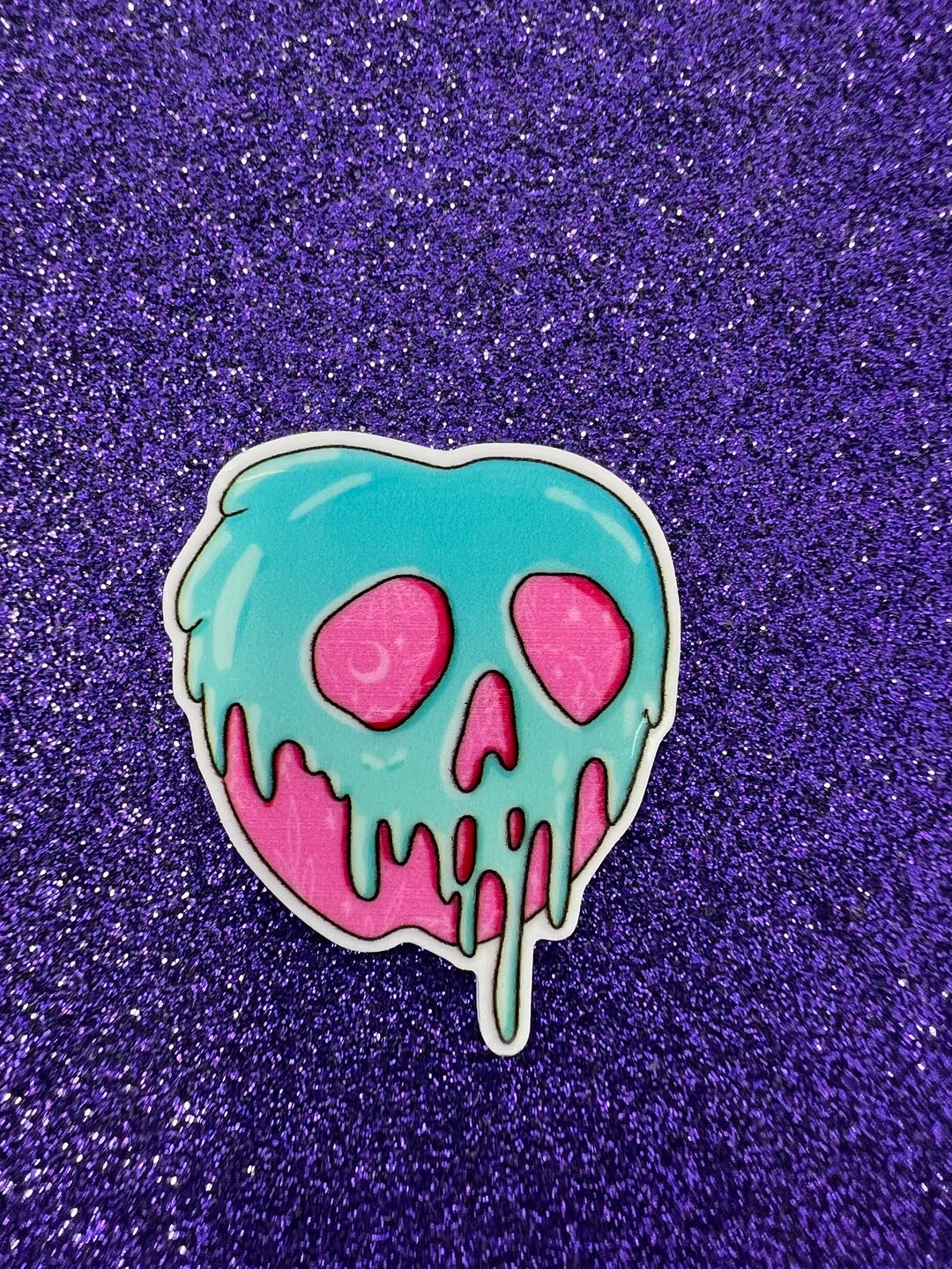 5pc. Pink Poison Apple, Potion, Skull, Witchcraft, Planar Flatback ...