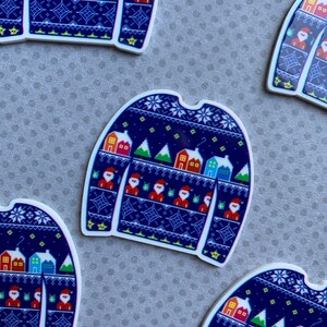 5pc Ugly Christmas Sweater, Snowman, Santa, Christmas Tree, Planar ...