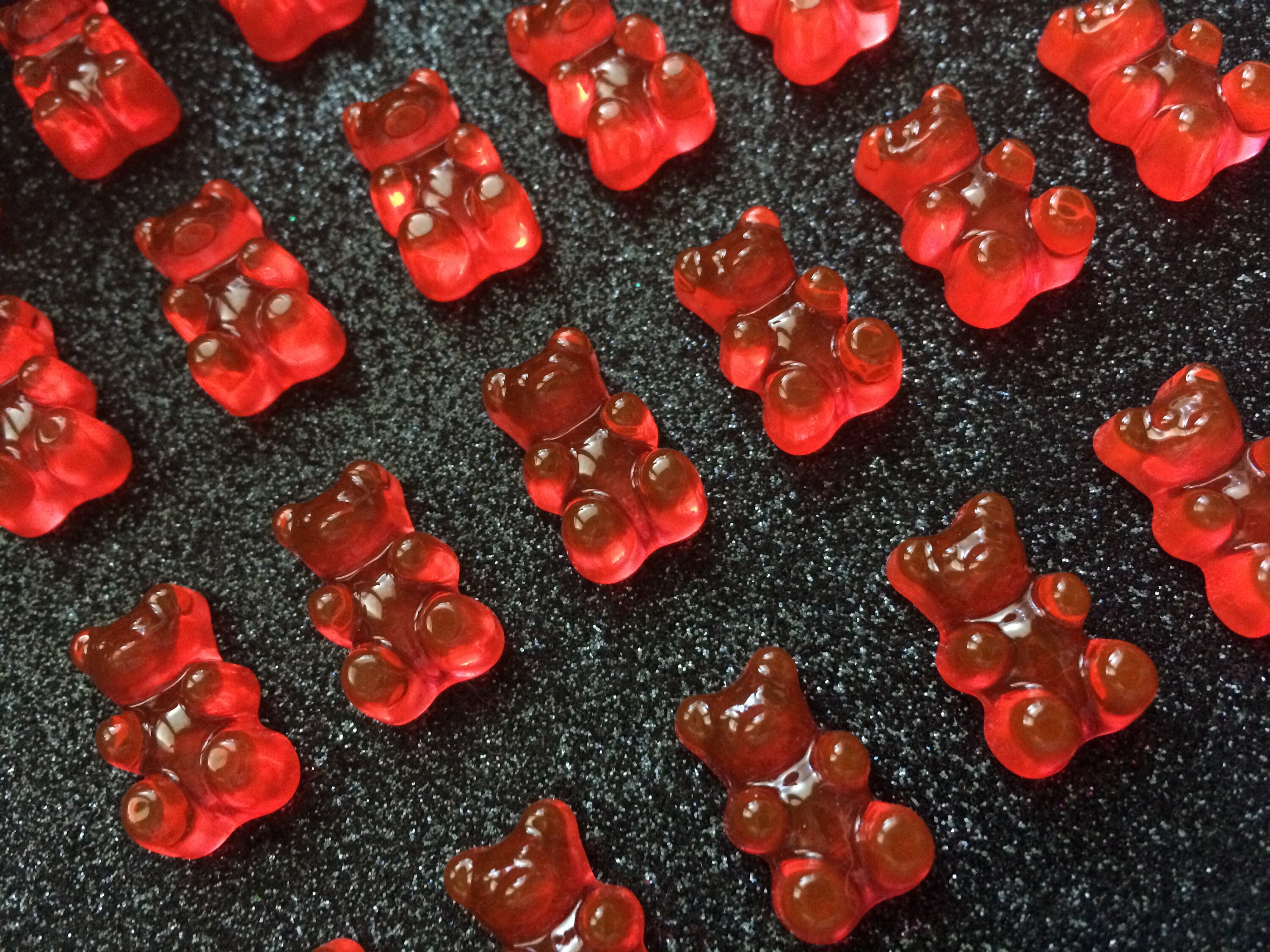 20pc. Red Resin Gummy Bears Looks so Real Kawaii Flatback - Etsy