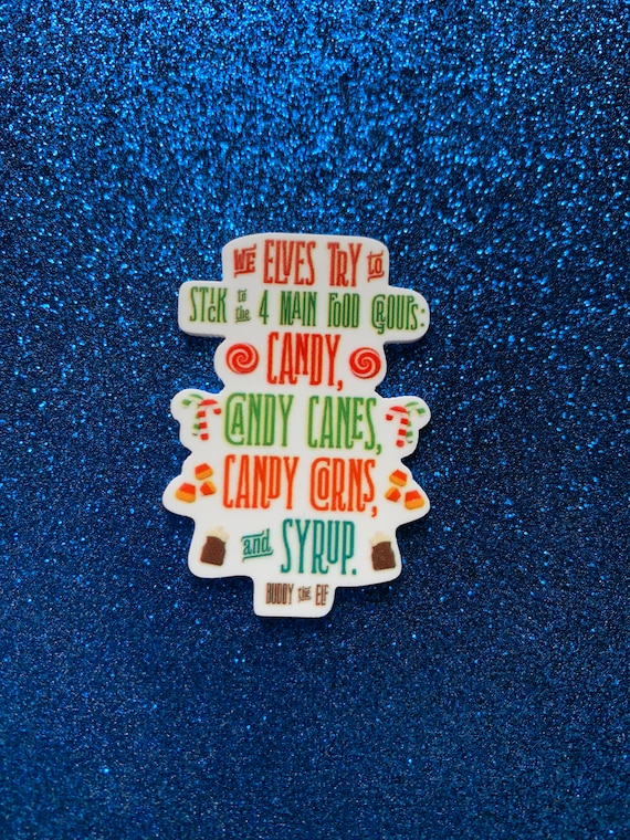 5pc. Elf the Four Food Groups Candy Syrup Candy Canes | Etsy