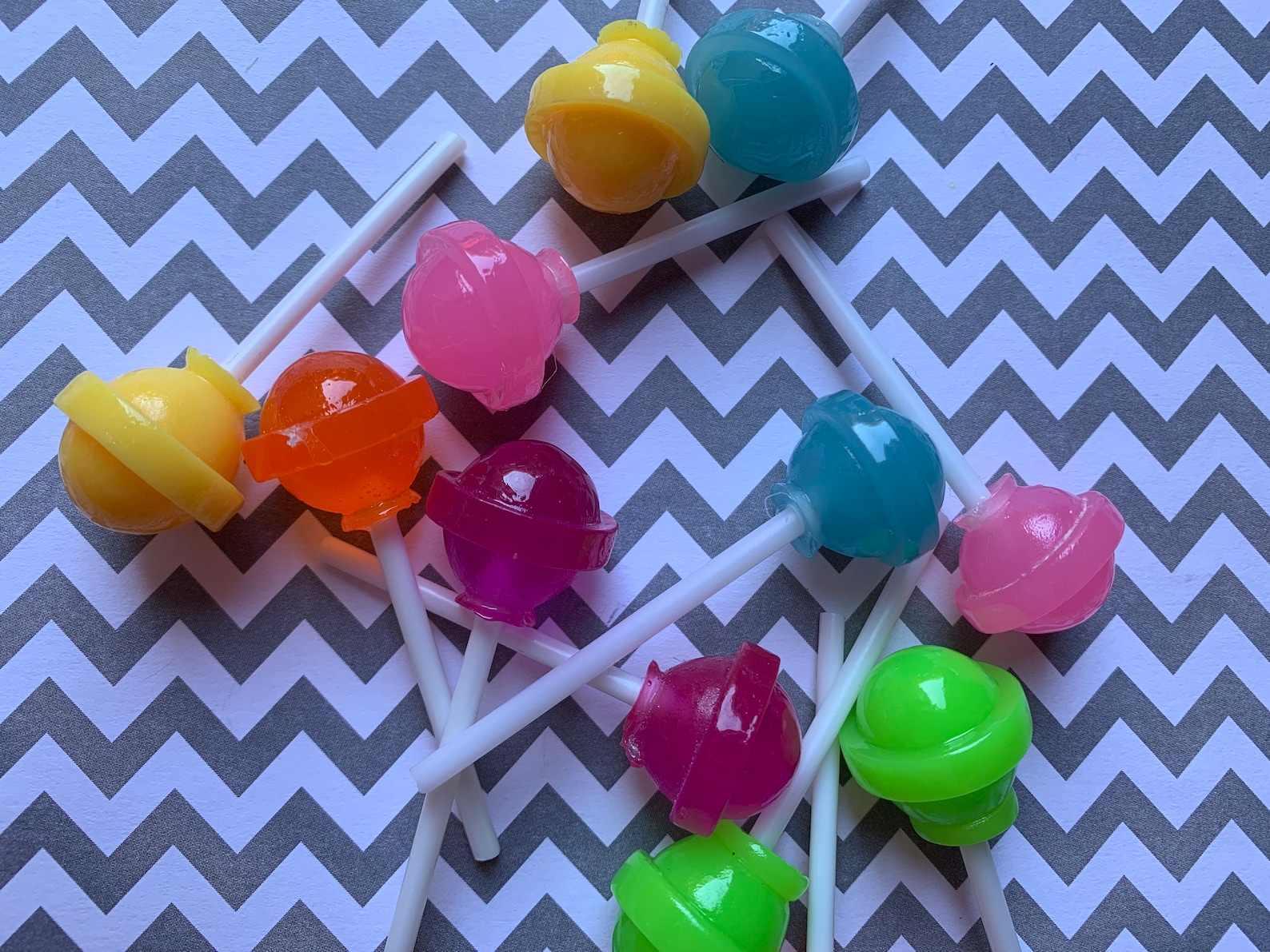 12pc. Mixed Color, Resin Dum Dum Lollipops, so Kawaii! Cabochon, Charm ...