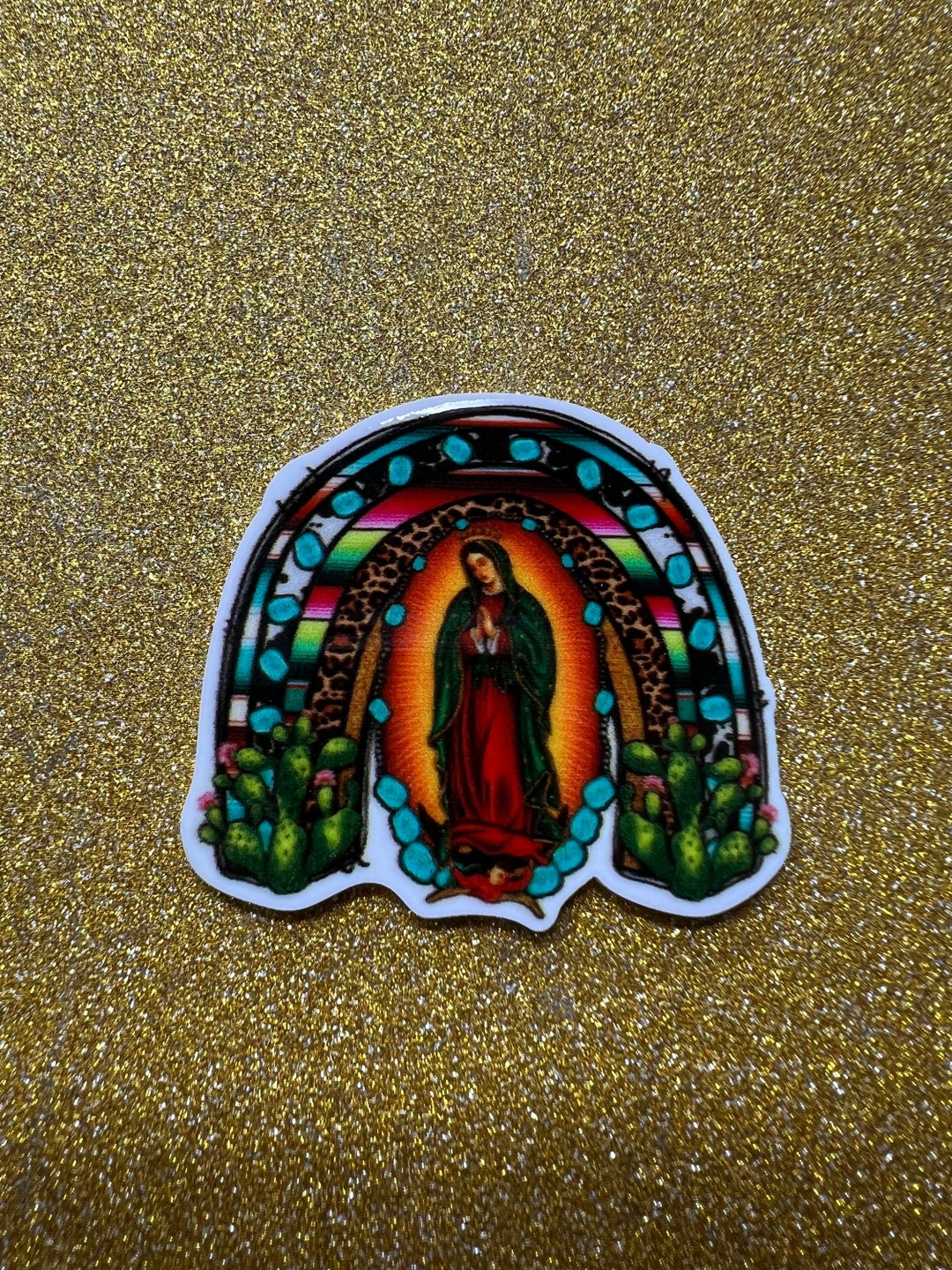 5pc. the Blessed Virgin Mary, Catholic, Southwest Vintage Cross With ...