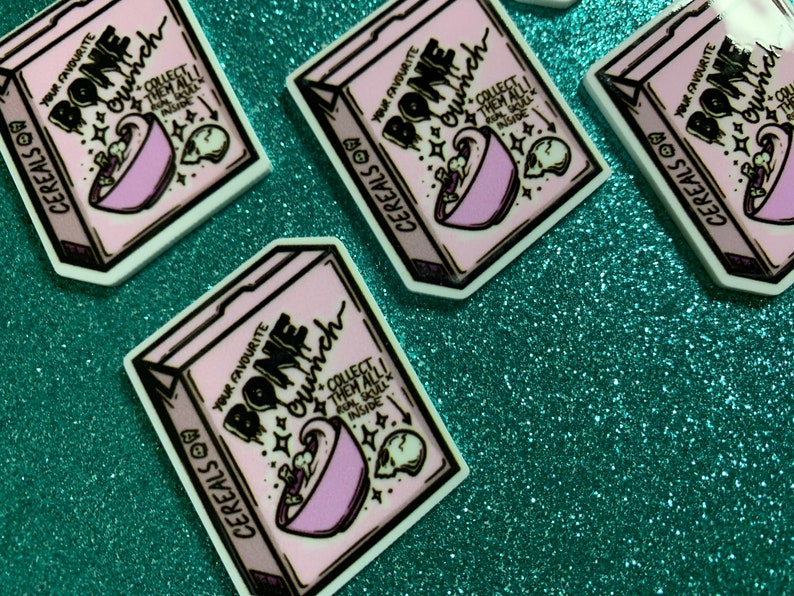 5pc Bone Crunch Cereal, Pastel Goth, Spooky Food, Skull, Graveyard ...