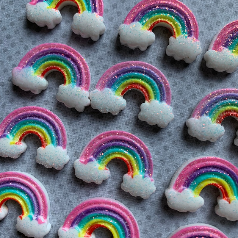 Rainbow Kawaii Cabochon - Etsy