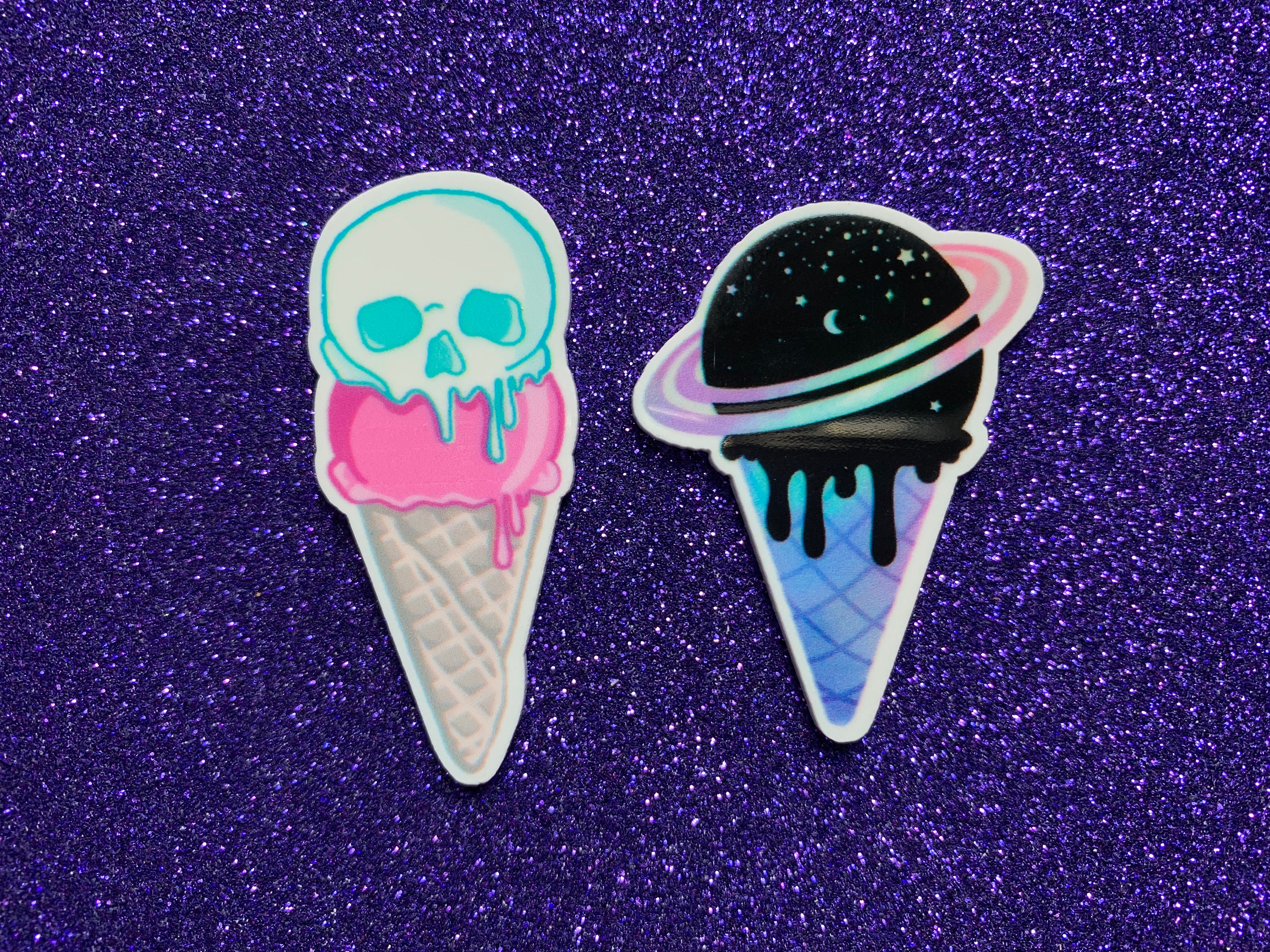 6pc. Galaxy Ice Cream Cone So out of this world Planar | Etsy