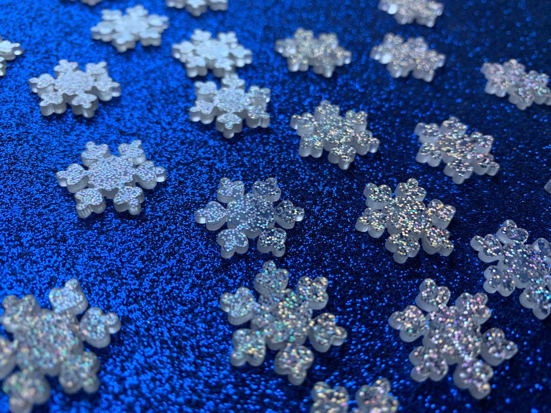15pc Miniature Snowflake, Snow Globe, Planar Flatback, Cabochon ...