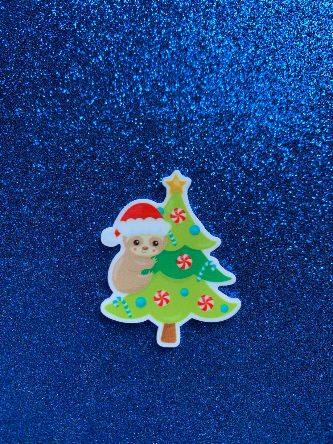 5pc is This Jolly Enough? Sloth Santa, Planar Flatback, Cabochon ...