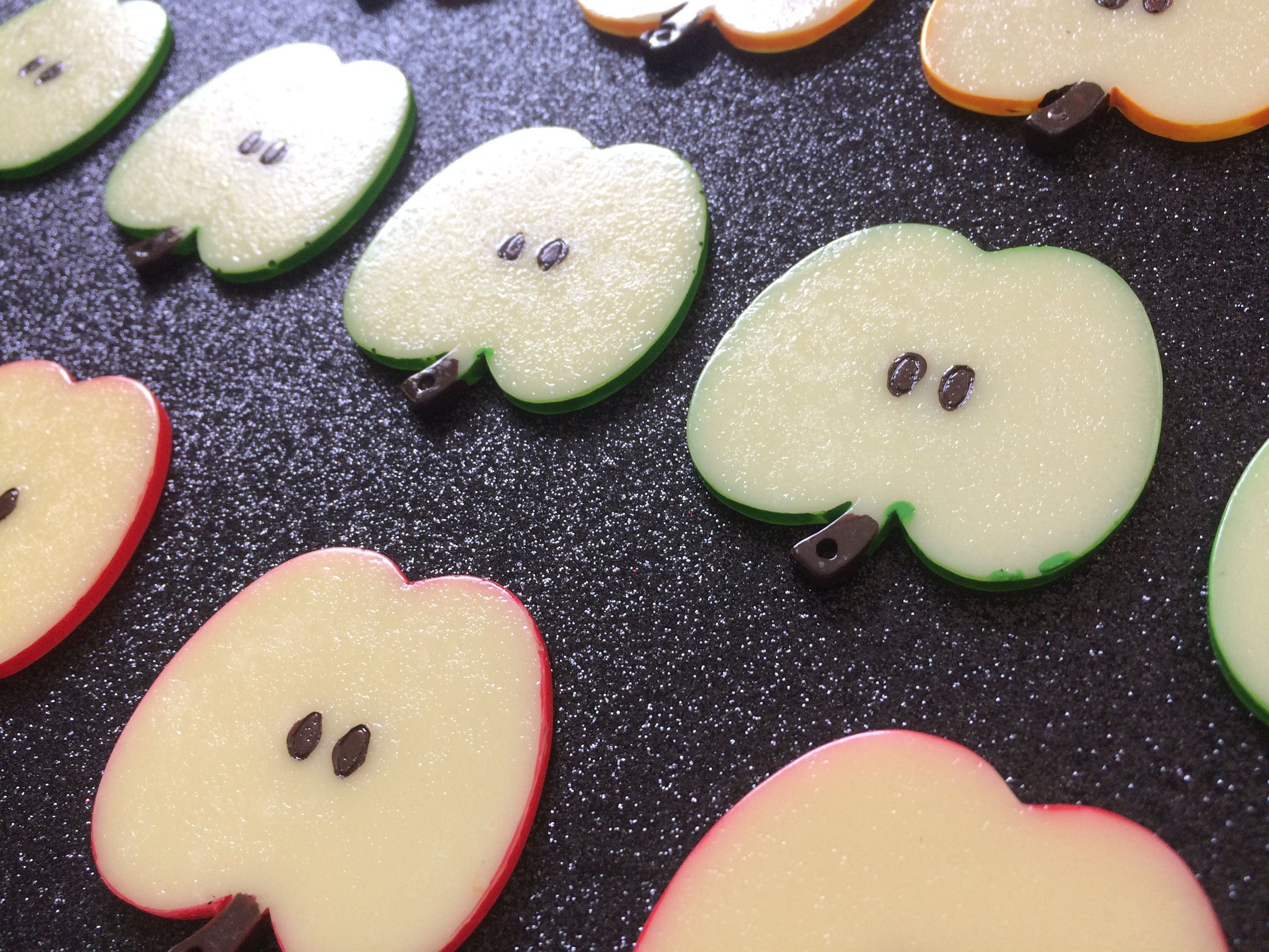 6pc Your the Apple of My Eye Huge Resin Apple Slices - Etsy